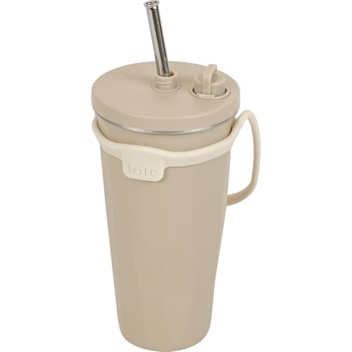 470mlモカモカ/モカ/470ml/RH-1807・Size:モカ/470ml・パッケージ個数:1・トート ストロー付2WAYタンブラー470ml モカ・荷物を持っている時にも引っ掛けて持ち運びやすいストラップ付き。直飲み＆ストローの2W...