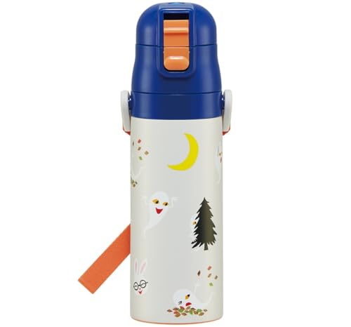 めがねうさぎ/470 ml/SDC4-A・Color:めがねうさぎ・パッケージ個数:1・容量:470ml/サイズ:直径6.8×高さ23cm/原産国:中国・保冷専用真空二重構造まほうびん/保冷効力:8度以下（6時間）/ワンプッシュで簡単オープ...