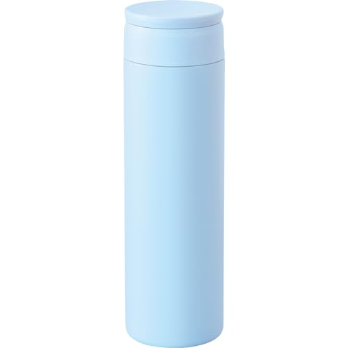 スクリュー栓ライトブルー/500 ml/RH-1690・Style:スクリュー栓Color:ライトブルーSize:500 ml・パッケージ個数:1・内ビン:ステンレス鋼、胴部:ステンレス鋼、中栓:PBT樹脂(耐熱温度100度)、パッキン:シ...