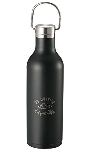 直飲みブラック/480 ml/UE-3421・Color:ブラックPatternName:単品・パッケージ個数:1・素材:内びん:ステンレス銅 胴部:ステンレス銅 口金:ステンレス銅 ふた栓:内側/ポリプロピレン、外側・ハンドル/ステンレス...