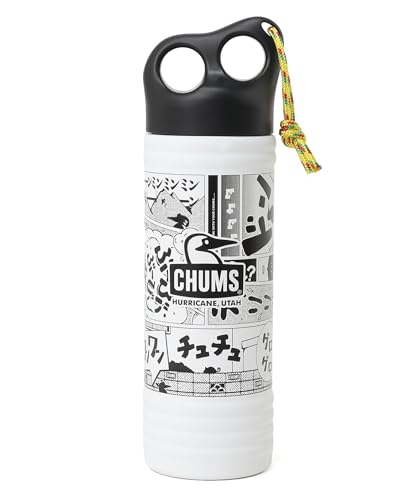 Z404.Onomatope/F/CH62-2274・Size:FColor:Z404.Onomatope・CHUMS2026年春夏新商品説明 500ml対応の波形状ボトル。滑り止め付きで持ちやすく、高精度印刷と立体加工が魅力の新デザイン。