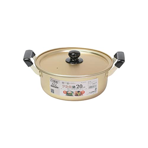 両手鍋ゴールド/2.6 L/HB-6608・Style:両手鍋Size:2.6 L・パッケージ個数:1・製品サイズ:(約)全長29.5×幅22.5×高さ12.5cm、鍋の深さ:(約)8.5cm・製品重量:(約)0.29kg・素材・材質:本体...