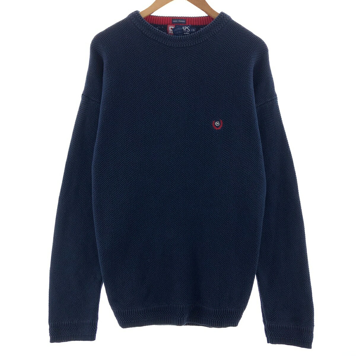 商品詳細 ブランド・Ralph Lauren・ラルフローレン・ 特徴・クルーネック(丸首)・長袖・ヘリンボーン・ヴィンテージ・HAND FRAMED・ モデル/形状・CHAPS チャップス・コットンニットセーター・ 素材・コットン:100%...