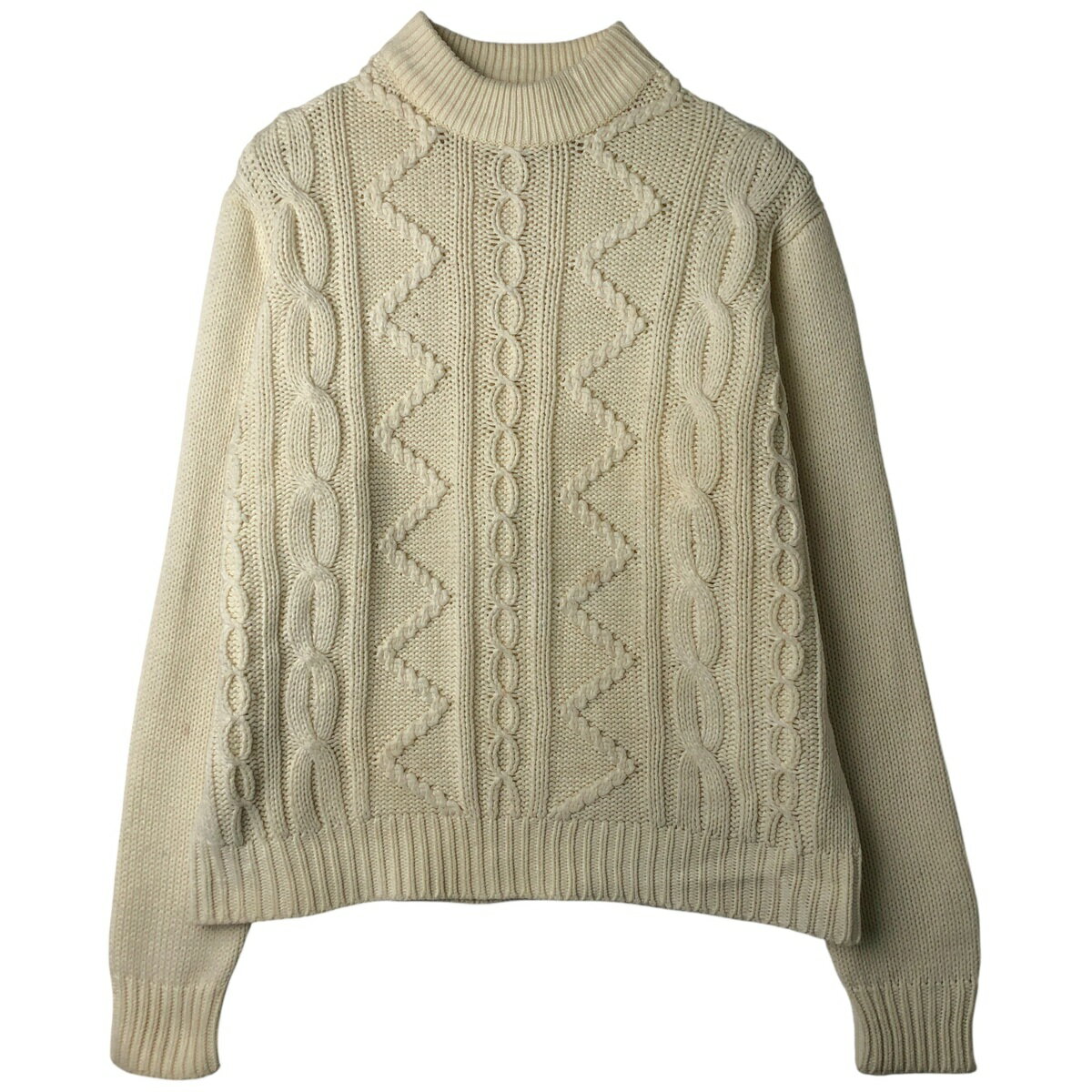 商品詳細 ブランド・Alexander's・ 特徴・長袖・モックネック・短丈 ショート丈・ヴィンテージ・ケーブル編み・ モデル/形状・アクリルニットセーター・ 素材・アクリル:100%・ 色・アイボリー・ 柄・無地・ 生産国・台湾製・ 年代...