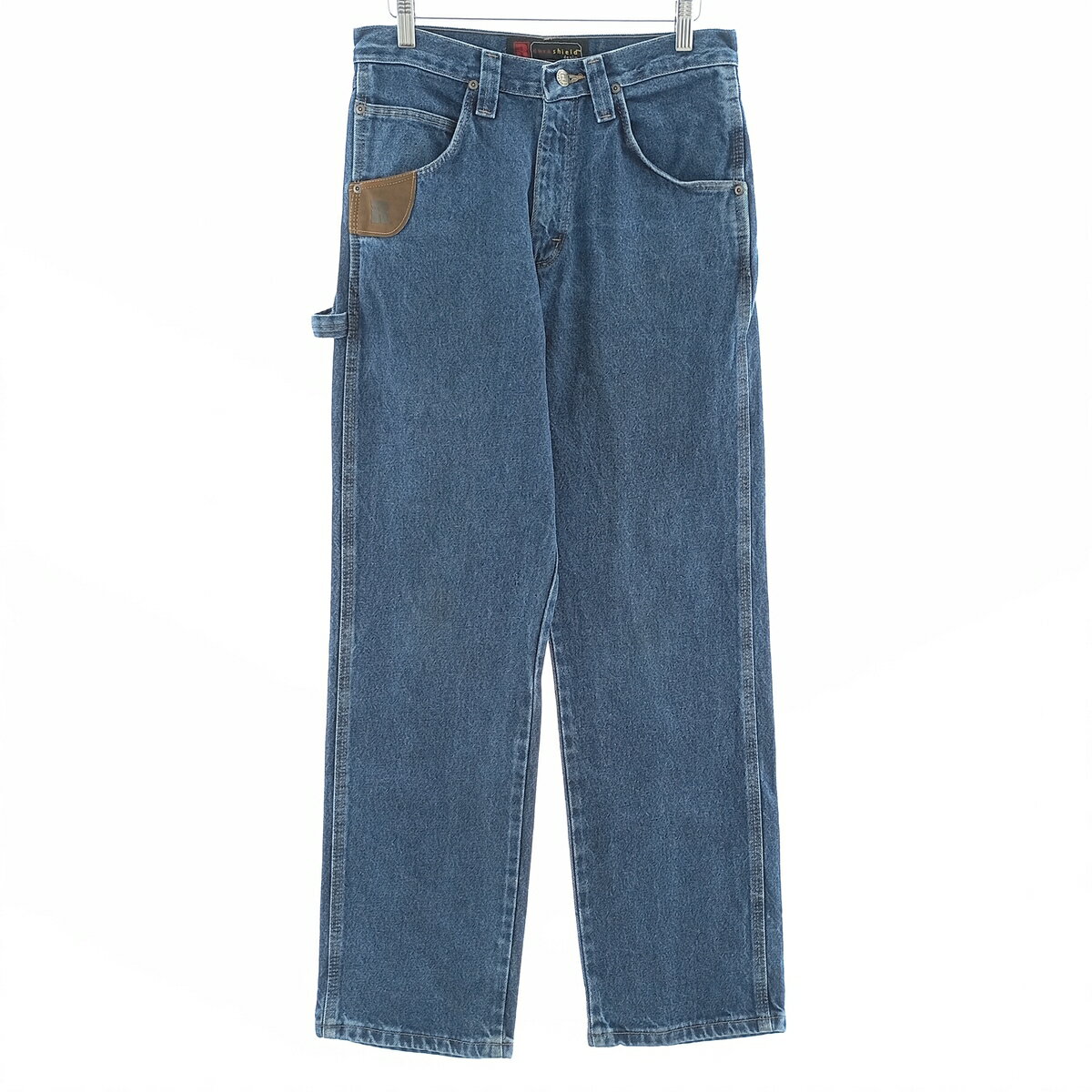 商品詳細 ブランド・Wrangler・ラングラー・ 特徴・ジッパーフライ・ハンマーループ・ワイドパンツ・ モデル/形状・RIGGS WORKWEAR・デニムペインターパンツ・ 素材・コットン:100%・ 色・ブルー系 青色・ 柄・無地・ロゴ...