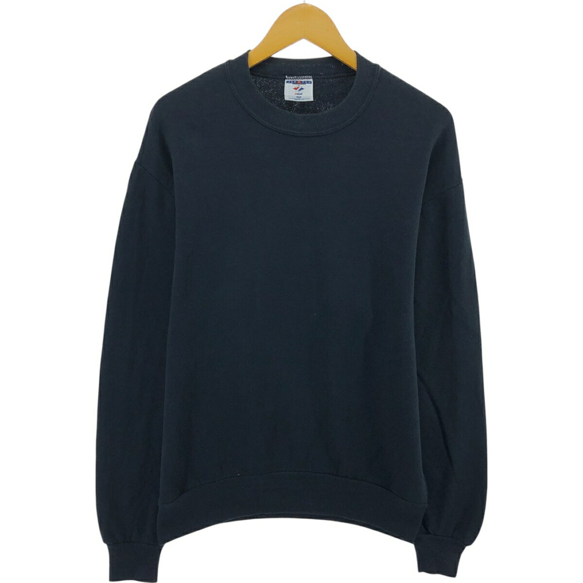 商品詳細 ブランド・Jerzees・ジャージーズ・ 特徴・クルーネック(丸首)・長袖・ヴィンテージ・ モデル/形状・無地 ブランクスウェットシャツ トレーナー・ 素材・コットン:50%・ポリエステル:50%・ 色・ブラック系 黒色・ 柄・無...