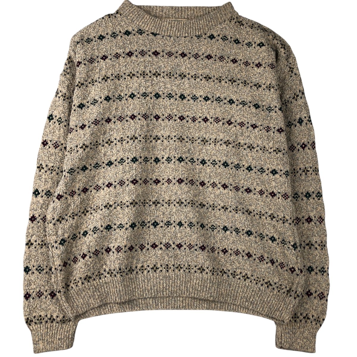 商品詳細 ブランド・RED HEAD・ 特徴・長袖・クルーネック(丸首)・ヴィンテージ・短丈　ショート丈・ モデル/形状・コットンニットセーター・ 素材・コットン:80%・アクリル:20%・ 色・ベージュ系・グレー系 灰色・グリーン系 濃緑...