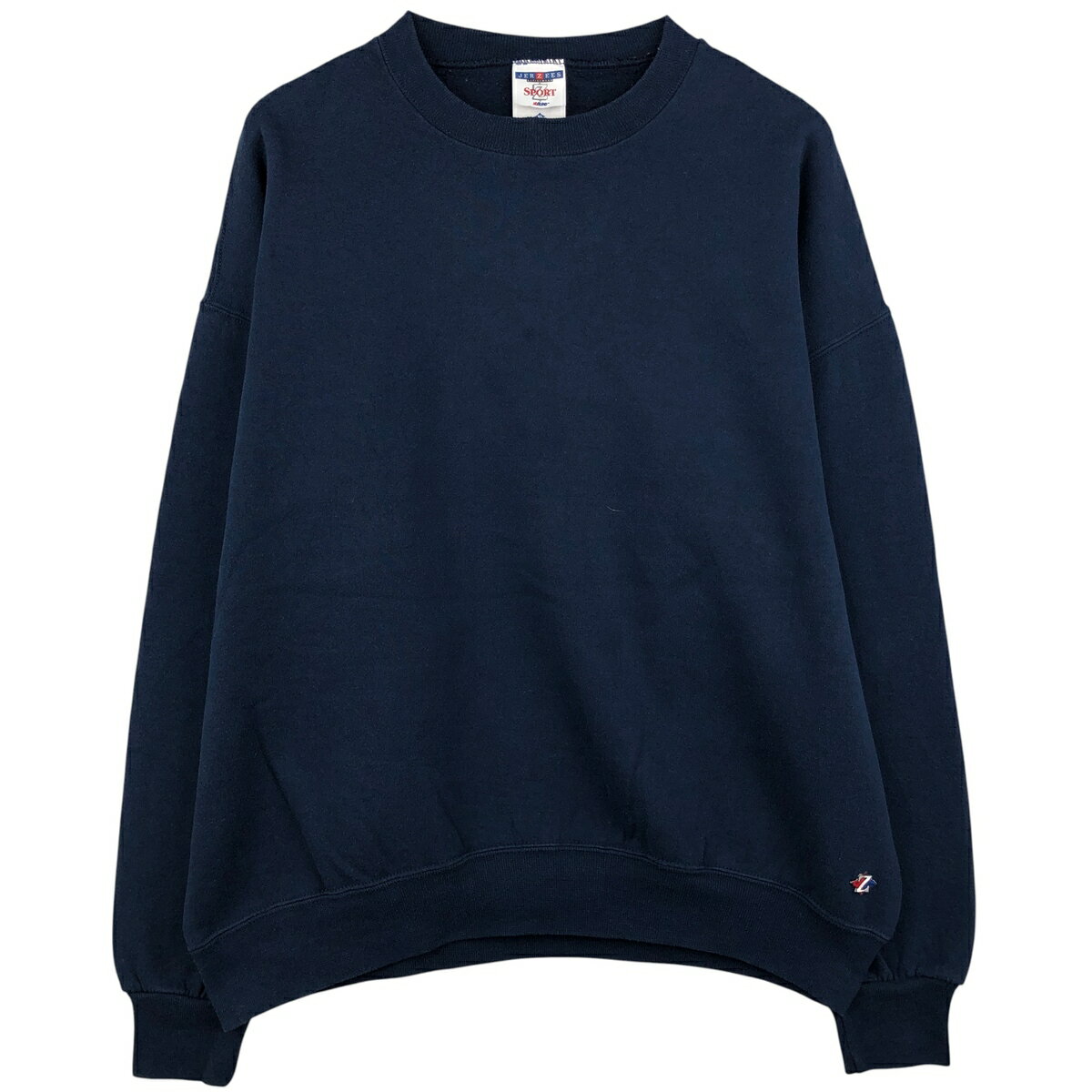 商品詳細 ブランド・Jerzees・ジャージーズ・ 特徴・クルーネック(丸首)・長袖・ヴィンテージ・ モデル/形状・SPORT・無地 ブランクスウェットシャツ トレーナー・ 素材・コットン:50%・ポリエステル:50%・ 色・ネイビー系 紺...
