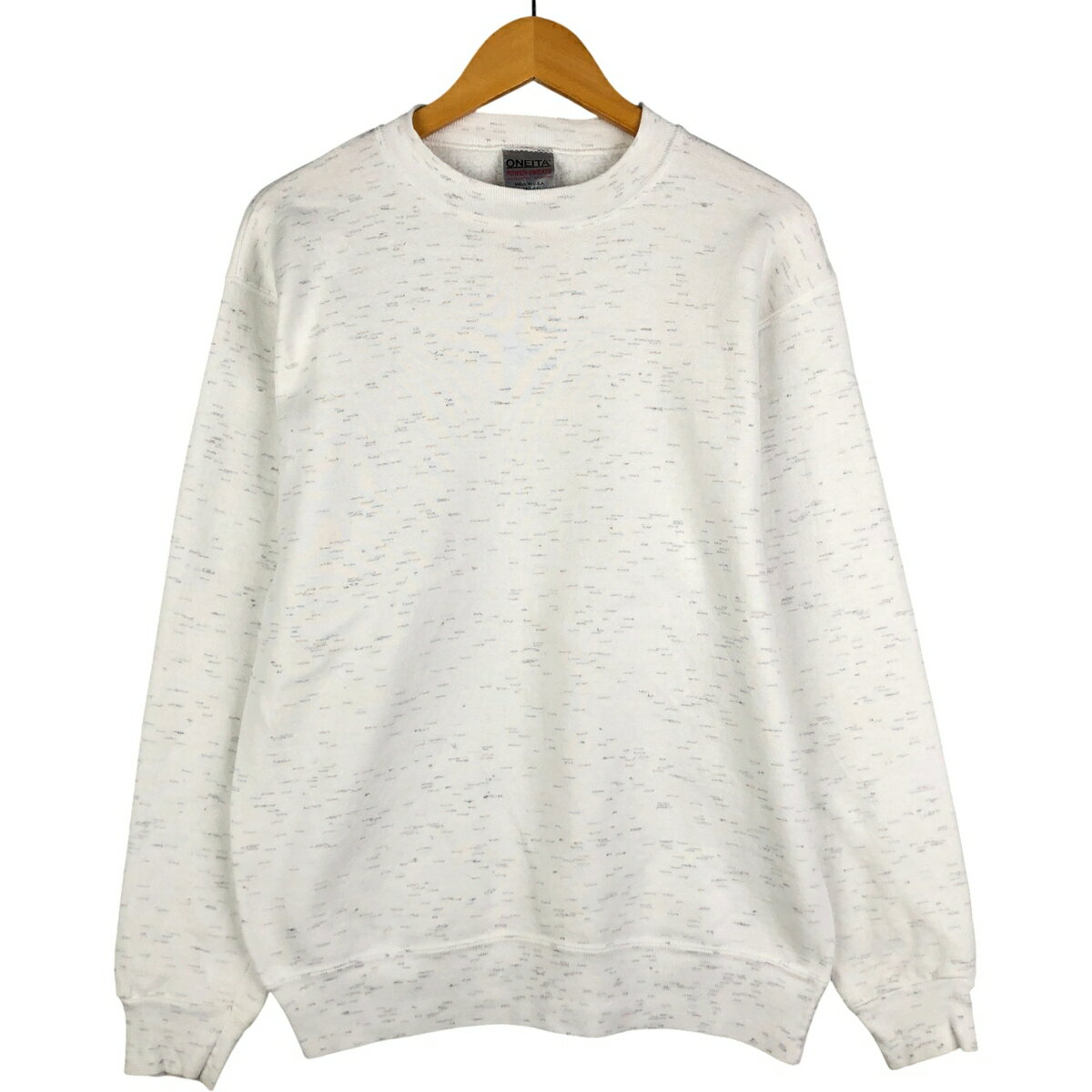 商品詳細 ブランド・ONEITA・オニータ・ 特徴・クルーネック(丸首)・長袖・ヴィンテージ・ モデル/形状・POWER-SWEATS・無地 ブランクスウェットシャツ トレーナー・ 素材・ポリエステル:50%・コットン:50%・ 色・オフホ...