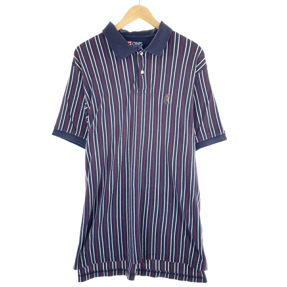 商品詳細 ブランド・Ralph Lauren・ラルフローレン・ 特徴・レギュラーカラー・半袖・ヴィンテージ・ モデル/形状・CHAPS チャップス・半袖 ストライプ ポロシャツ・ 素材・コットン:100%・ 色・グレー系 灰色・ 柄・ストラ...