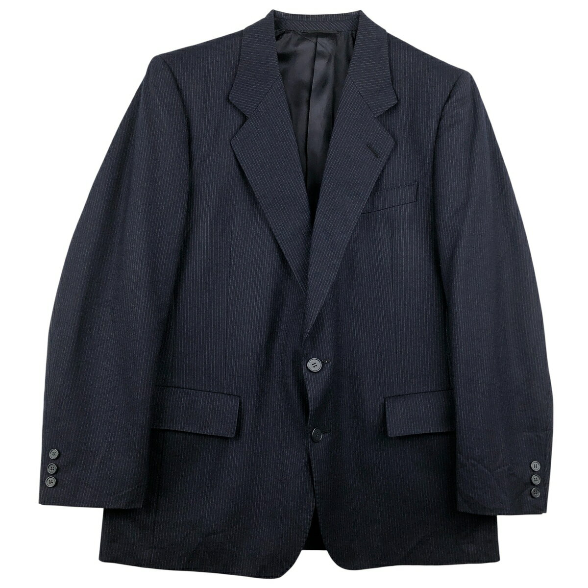 商品詳細 ブランド・Henry Singer・ 特徴・薄手・2B 2つボタン・総裏・肩パッドあり・センターベント・ モデル/形状・HARDY AMIES・ウールテーラードジャケット・ 素材・ウール:100%・ 色・ネイビー系 紺色・ 柄・ス...