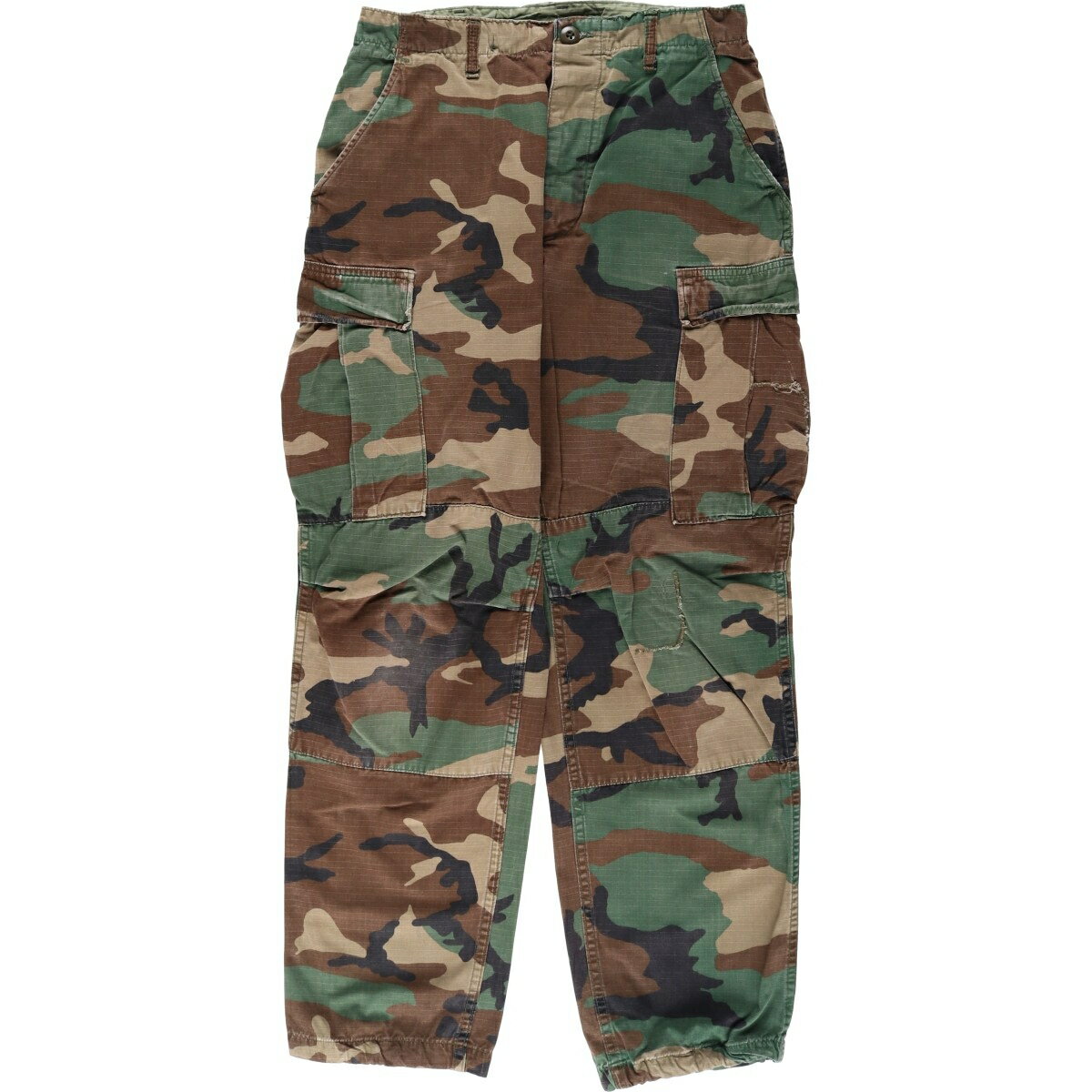 商品詳細 ブランド・UNKNOWN・ 特徴・米軍実品・リップストップ・サイドアジャスター・裾調節ひも・85年納品・ モデル/形状・TROUSERS HOT WEATHER WOODLAND CAMOUFLAGE PATTERN COMBAT...