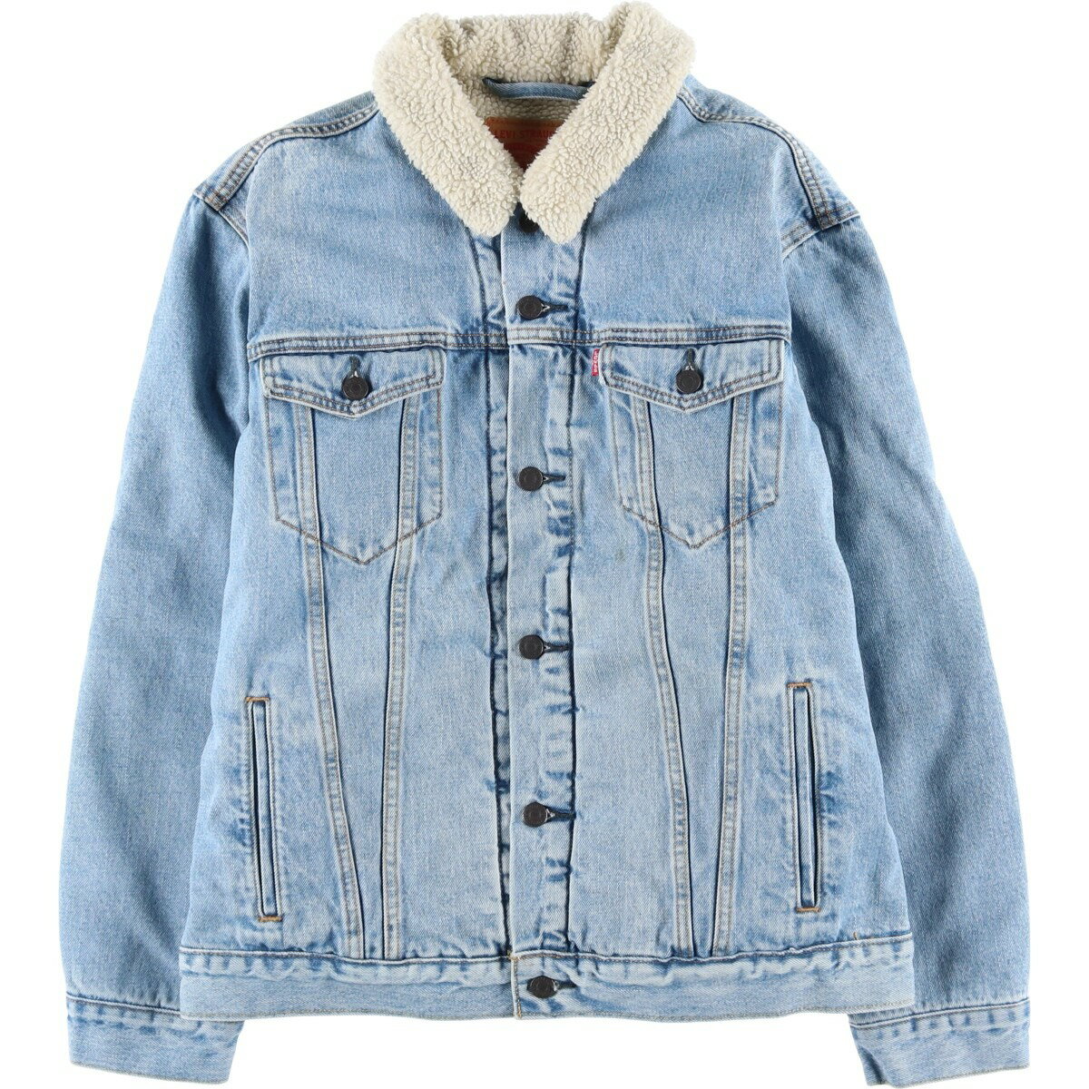 商品詳細 ブランド・Levi's・リーバイス・ 特徴・厚手・長袖・ボアライナー・中綿入り・ モデル/形状・デニムボアジャケット・ 素材・コットン:100%・ポリエステル:100%・ 色・ブルー系 青色・ 柄・無地・ 生産国・中国製・ 年代 ...