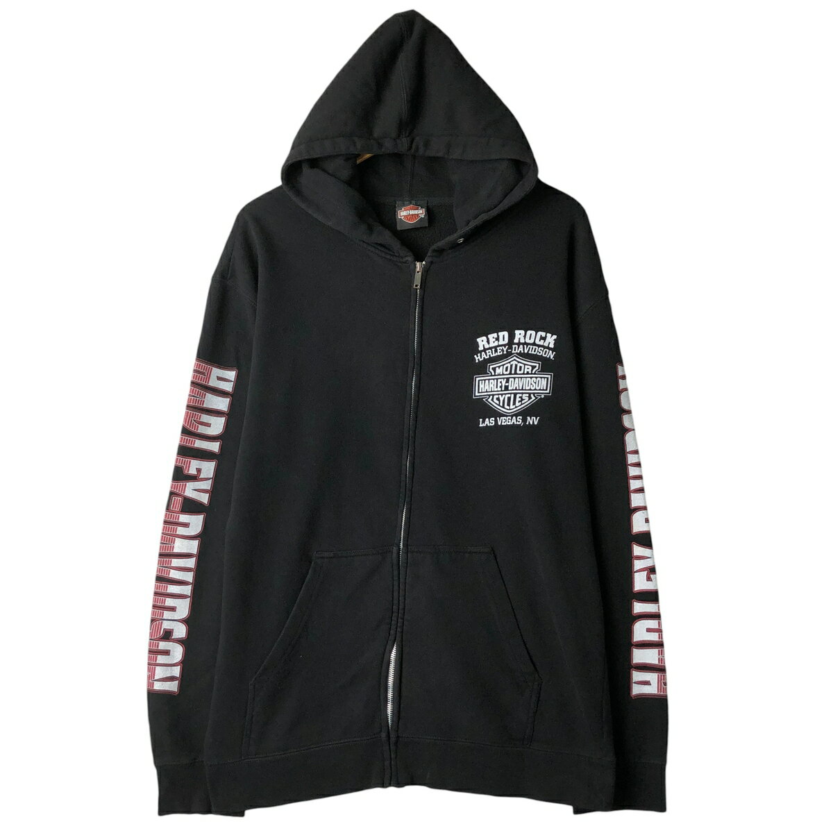 商品詳細 ブランド・Harley-Davidson・ハーレーダビッドソン・ 特徴・フルジップ・長袖・袖プリント・両面プリント・ モデル/形状・スウェットフルジップパーカー・ 素材・コットン:80%・ポリエステル:20%・ 色・ブラック系 黒...