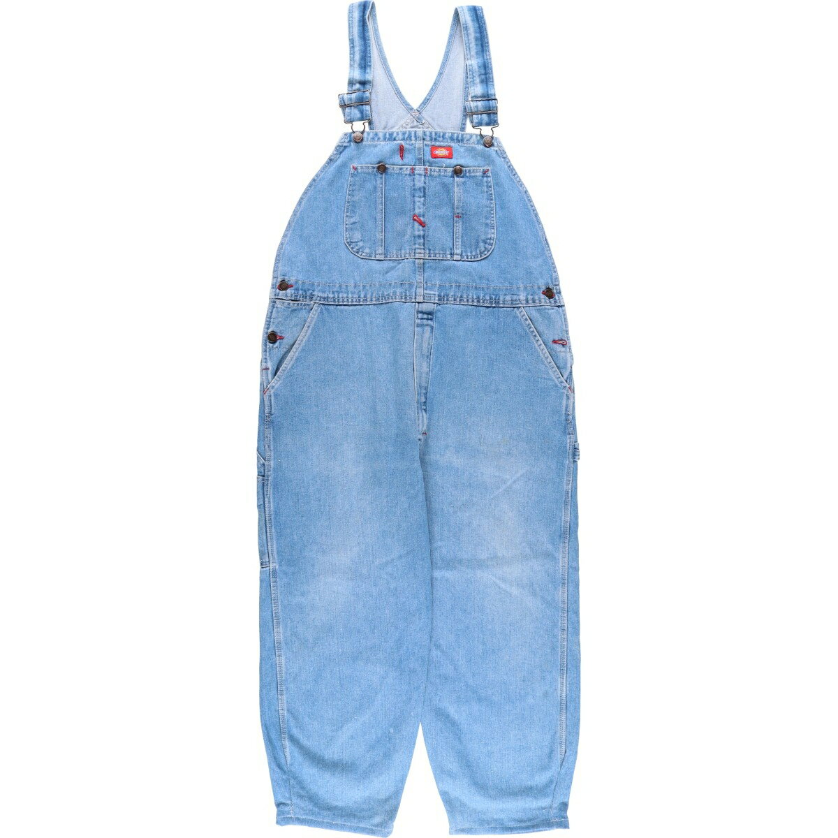 商品詳細 ブランド・Dickies・ディッキーズ・ 特徴・ジッパーフライ・ハンマーループ・スパナポケット・ワイドパンツ・ビッグサイズ・ モデル/形状・デニムオーバーオール・ 素材・不明・ 色・ブルー系 青色・ 柄・無地・ロゴパッチ・ 生産国...