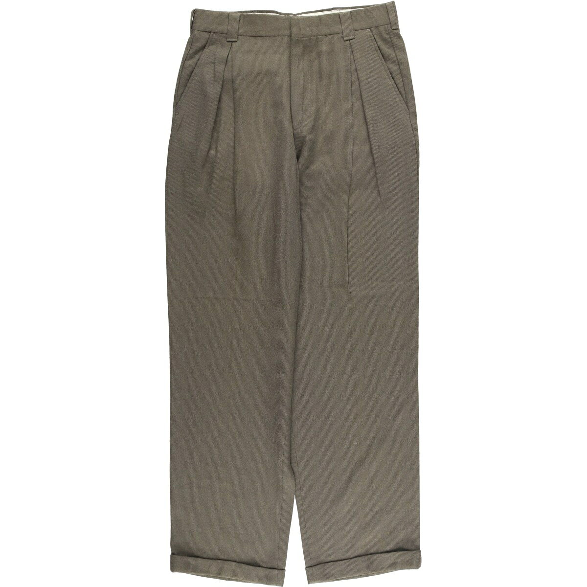 商品詳細 ブランド・QUAILS・ 特徴・薄手・ジッパーフライ・ツータック・ モデル/形状・スラックスパンツ・ 素材・不明・ 色・チャコール・ 柄・無地・ 生産国・不明・ 年代 サイズ・メンズw29・表記サイズ:W29L30・ウエスト:74...