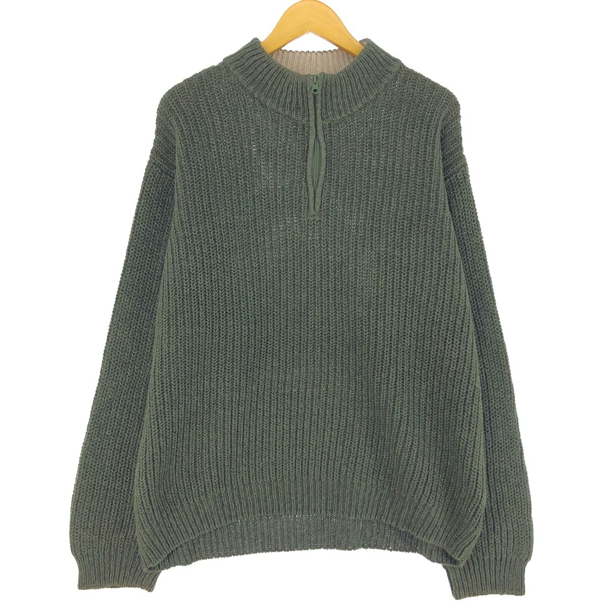 商品詳細 ブランド・WOOLRICH・ウールリッチ・ 特徴・長袖・ハーフジップ・リブ編み・ビッグサイズ・ モデル/形状・ハーフジップセーター・ 素材・不明・ 色・カーキ系・ 柄・無地・ 生産国・不明・ 年代・00年代・ サイズ・表記サイズ:...