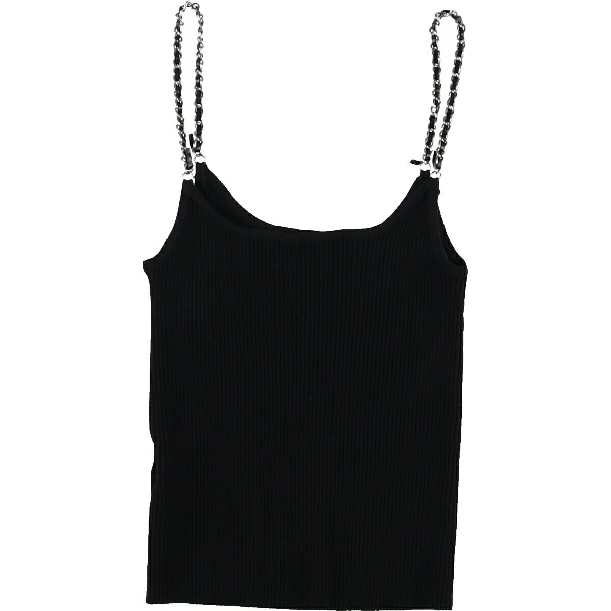 商品詳細 ブランド・PAPERLLL・ 特徴・リブ編み・短丈　ショート丈・ モデル/形状・キャミソール・ 素材・ナイロン:22%・ 色・ブラック系 黒色・ 柄・無地・ 生産国・不明・ 年代 サイズ・表記サイズ:M・着丈:30cm・身幅:25...