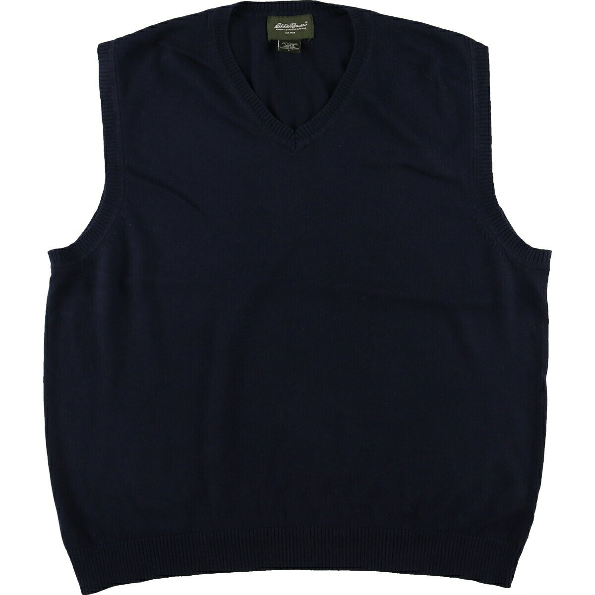 商品詳細 ブランド・Eddie Bauer・エディーバウアー・ 特徴・Vネック・ モデル/形状・Vネック コットンニットベスト・ 素材・コットン:95%・カシミア:5%・ 色・ネイビー系 紺色・ 柄・無地・ 生産国・香港製・ 年代 サイズ・...