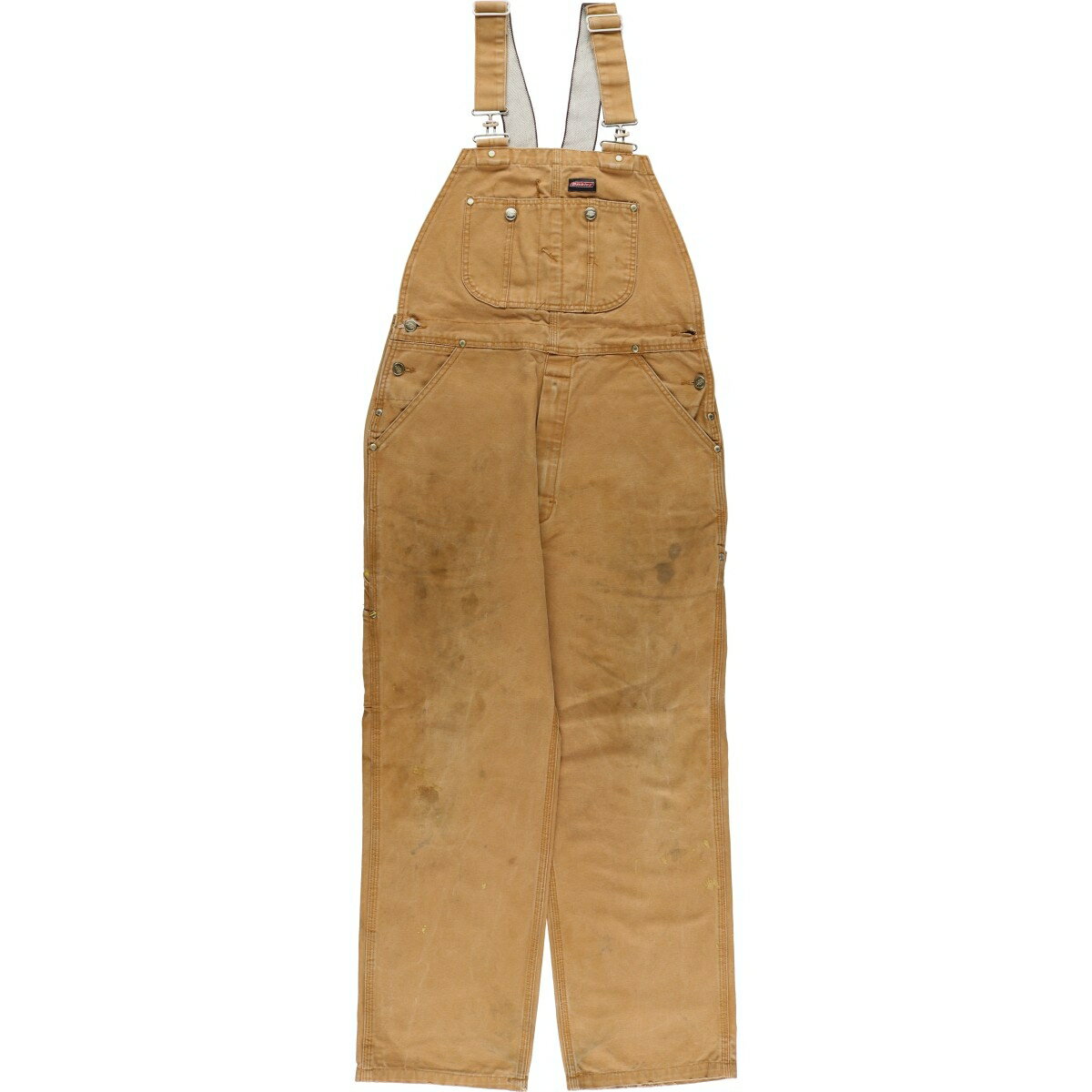 商品詳細 ブランド・Dickies・ディッキーズ・ 特徴・ハンマーループ・スパナポケット・ジッパーフライ・ワイドパンツ・ モデル/形状・ダック オーバーオール・ 素材・不明・ 色・ベージュ系・ 柄・無地・ロゴパッチ・ 生産国・不明・ 年代 ...