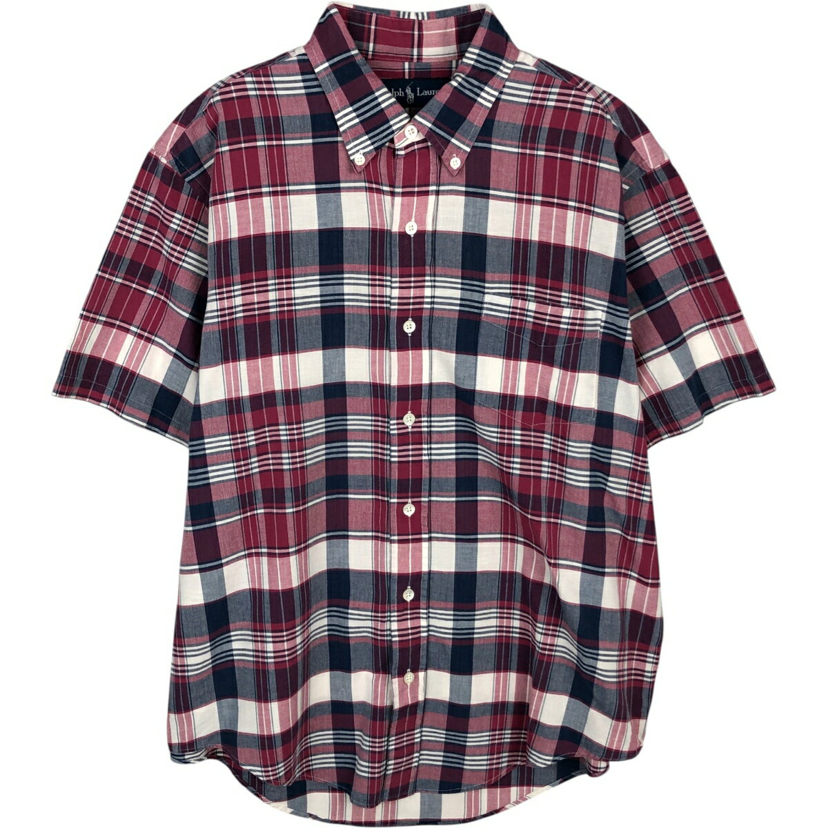 商品詳細 ブランド・Ralph Lauren・ラルフローレン・ 特徴・ボタンダウン・半袖・ モデル/形状・半袖 ボタンダウン チェックシャツ・ 素材・コットン:100%・ 色・レッド系 赤紫色・ネイビー系 紺色・ 柄・チェック柄・ 生産国・...
