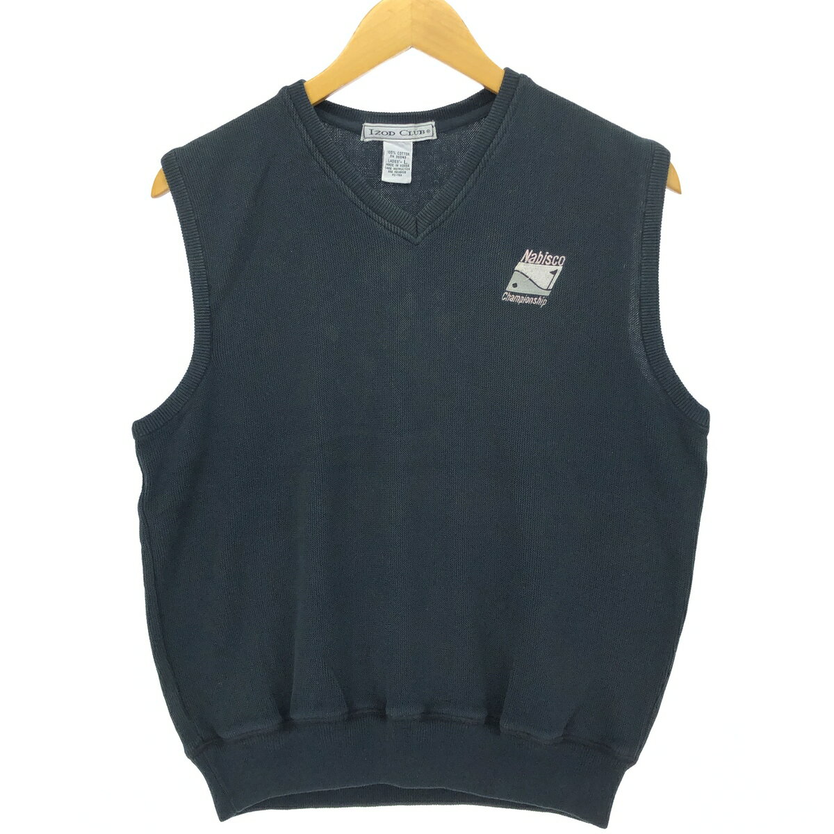 商品詳細 ブランド・IZOD CLUB・ 特徴・Vネック・短丈 ショート丈・ モデル/形状・Vネック コットンニットベスト・ 素材・コットン:100%・ 色・グリーン系 濃緑・ 柄・刺繍・ワンポイント・ 生産国・韓国製・ 年代 サイズ・表記...