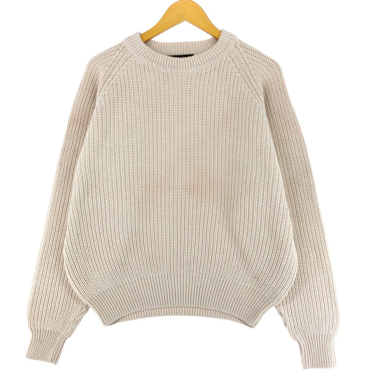 商品詳細 ブランド・Eddie Bauer・エディーバウアー・ 特徴・クルーネック(丸首)・長袖・ヴィンテージ・短丈ショート丈・リブ編み・ モデル/形状・コットンニットセーター・ 素材・コットン:100%・ 色・アイボリー・ 柄・無地・ 生...