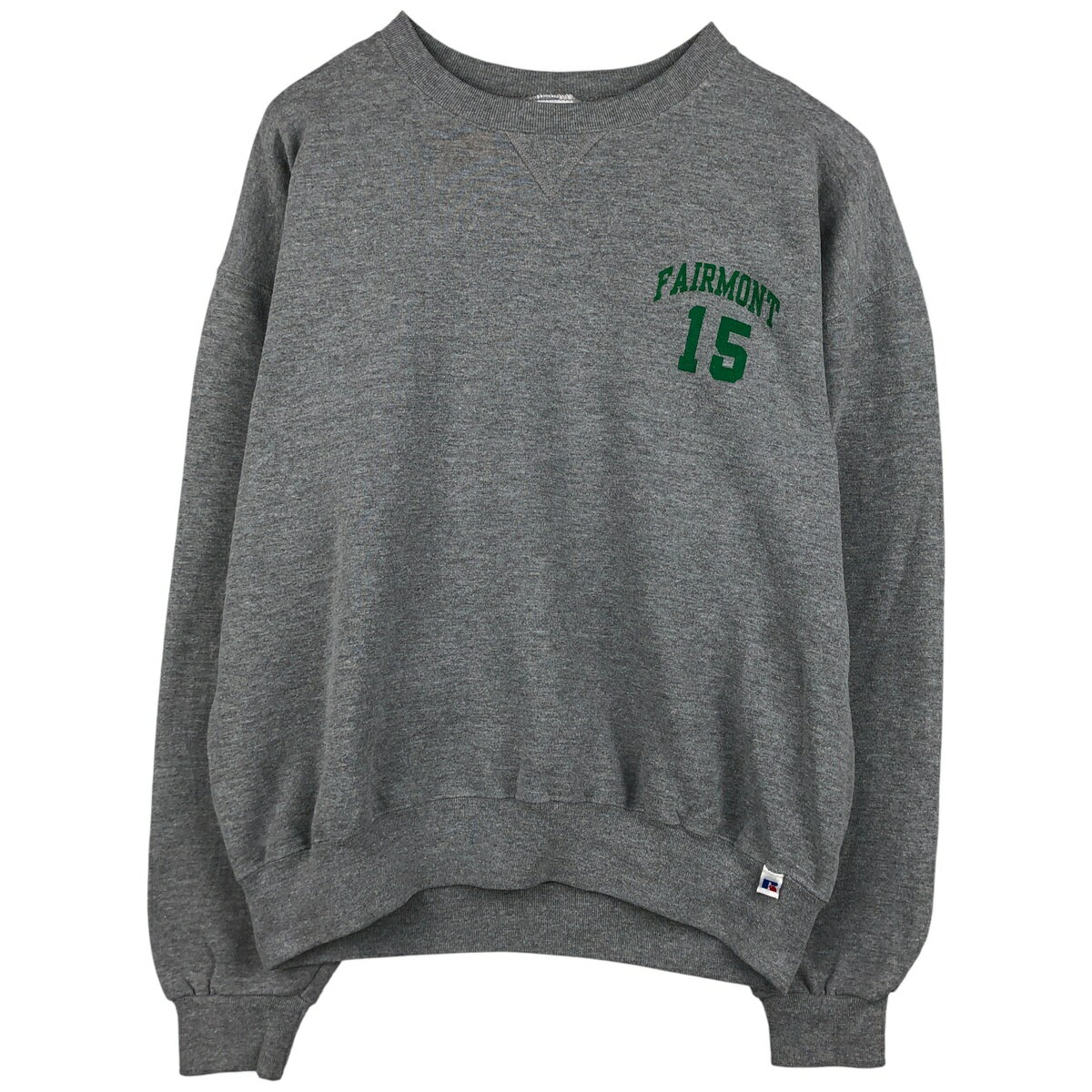 商品詳細 ブランド・Russell・ラッセル・ 特徴・クルーネック(丸首)・長袖・ヴィンテージ・前Vガゼット・ モデル/形状・ATHLETIC・カレッジスウェットシャツ トレーナー・ 素材・コットン:45%・ポリエステル:55%・ 色・グレ...