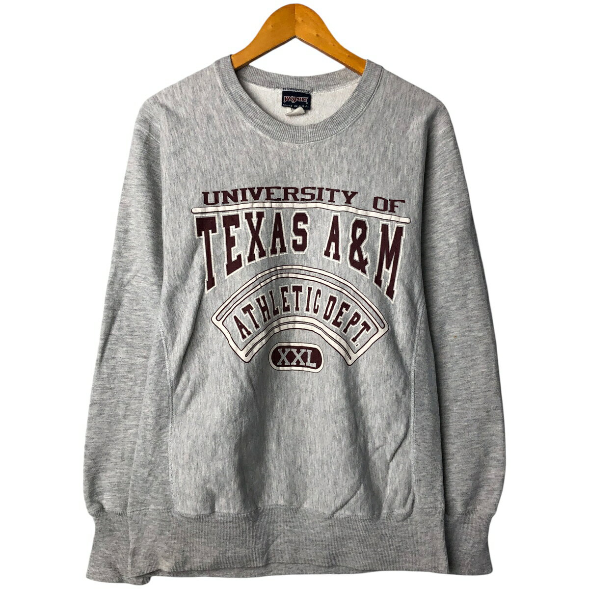 商品詳細 ブランド・JANSPORT・ジャンスポーツ・ 特徴・クルーネック(丸首)・長袖・ヴィンテージ・ モデル/形状・カレッジスウェットシャツ トレーナー・ 素材・コットン:95%・ポリエステル:5%・ 色・グレー系 灰色・ 柄・プリント...