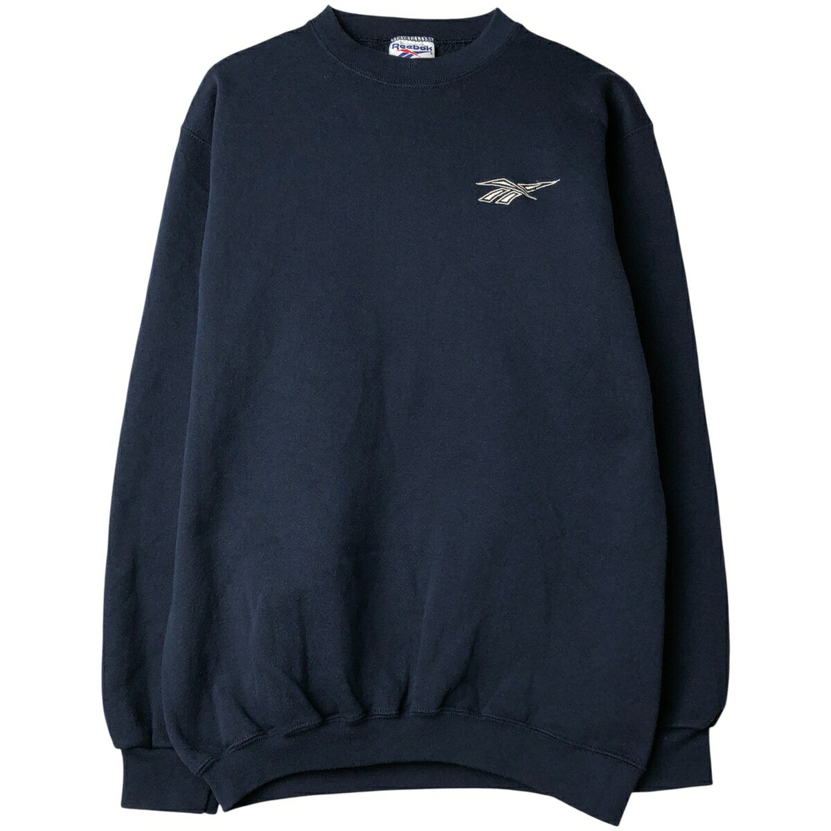 商品詳細 ブランド・Reebok・リーボック・ 特徴・クルーネック(丸首)・長袖・ヴィンテージ・ モデル/形状・ワンポイントロゴスウェットシャツ トレーナー・ 素材・コットン:50%・ポリエステル:50%・ 色・ネイビー系 紺色・ 柄・無地...