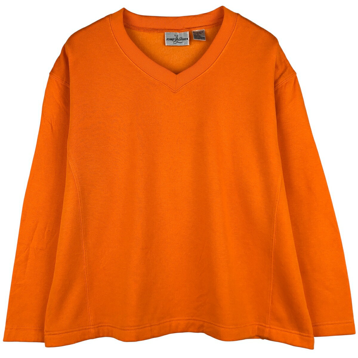 商品詳細 ブランド・JENNIFER LAUREN・ 特徴・Vネック・長袖・ モデル/形状・Vネックスウェット トレーナー・ 素材・ポリエステル:85%・コットン:15%・ 色・オレンジ系・ 柄・無地・ 生産国・スワジランド製・ 年代 サイ...