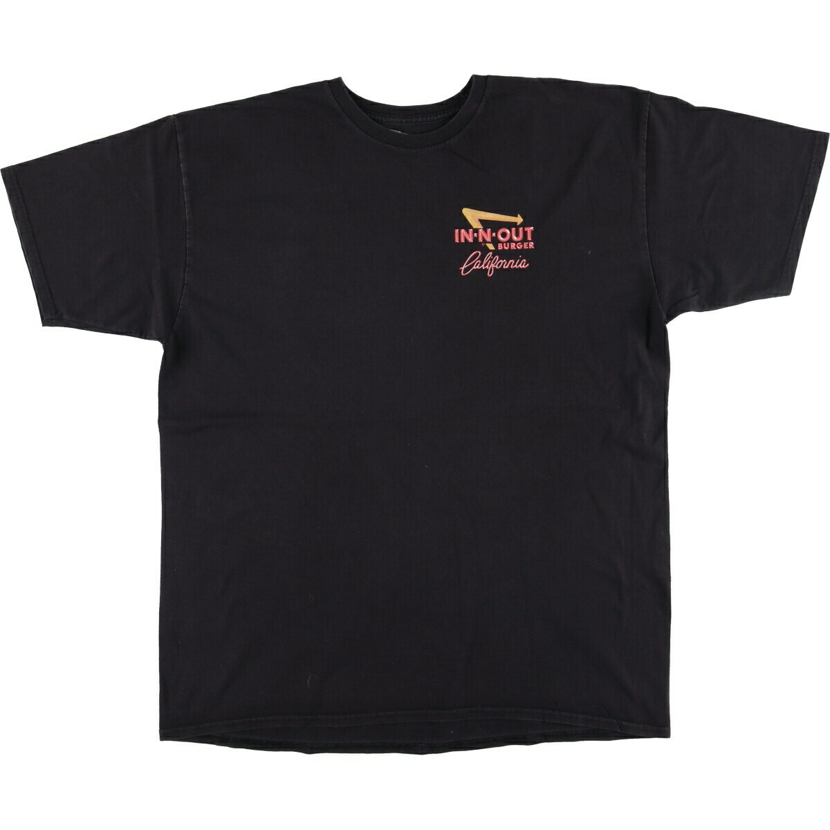 商品詳細 ブランド・UNKNOWN・ 特徴・クルーネック(丸首)・半袖・バックプリント・ モデル/形状・IN-N-OUT BURGER・アドバタイジングTシャツ・ 素材・コットン:100%・ 色・ブラック系 黒色・ 柄・プリント・ 生産国・...
