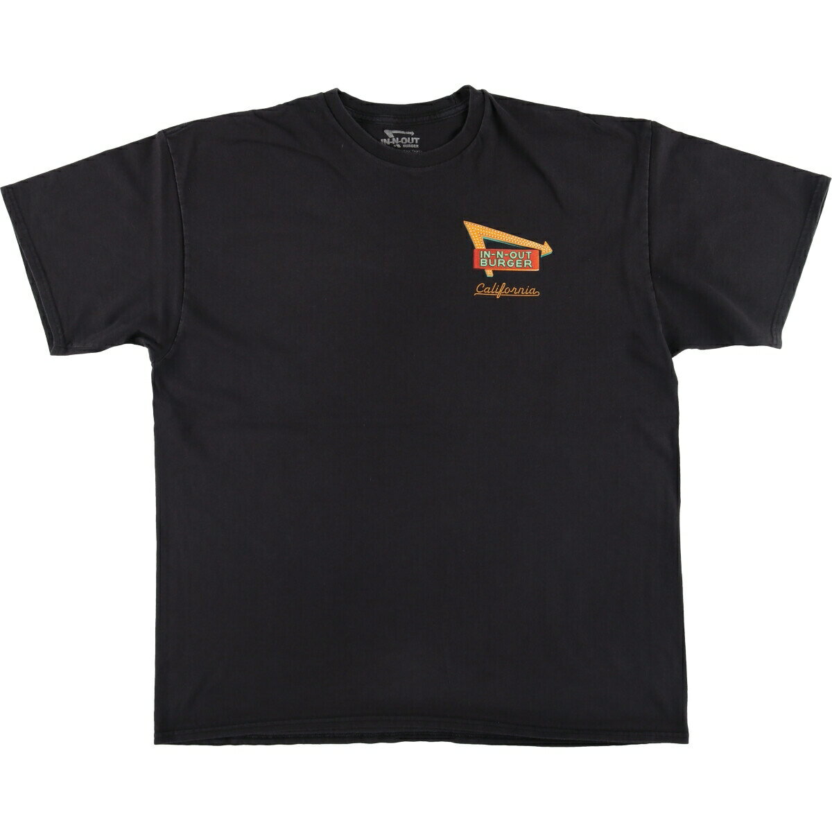 商品詳細 ブランド・UNKNOWN・ 特徴・クルーネック(丸首)・半袖・バックプリント・ モデル/形状・IN-N-OUT BURGER・アドバタイジングTシャツ・ 素材・コットン:100%・ 色・ブラック系 黒色・ 柄・プリント・ 生産国・...