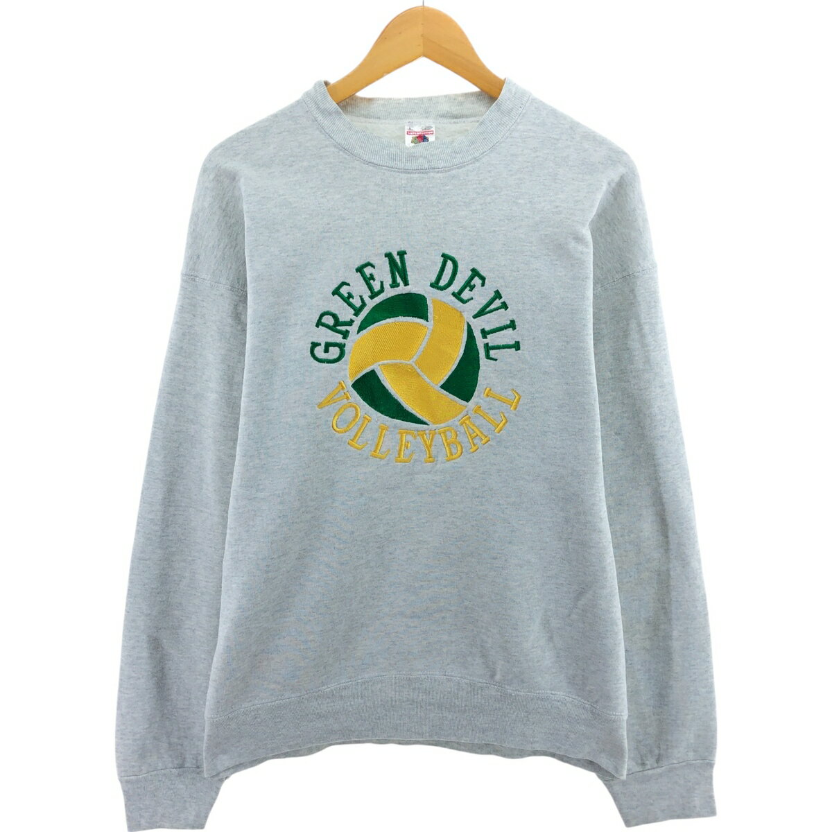 商品詳細 ブランド・FRUIT OF THE LOOM・フルーツオブザルーム・ 特徴・ヴィンテージ・長袖・ モデル/形状・スウェットシャツ トレーナー・ 素材・コットン:88%・ポリエステル:12%・ 色・グレー系 灰色・ 柄・刺繍・ 生産...