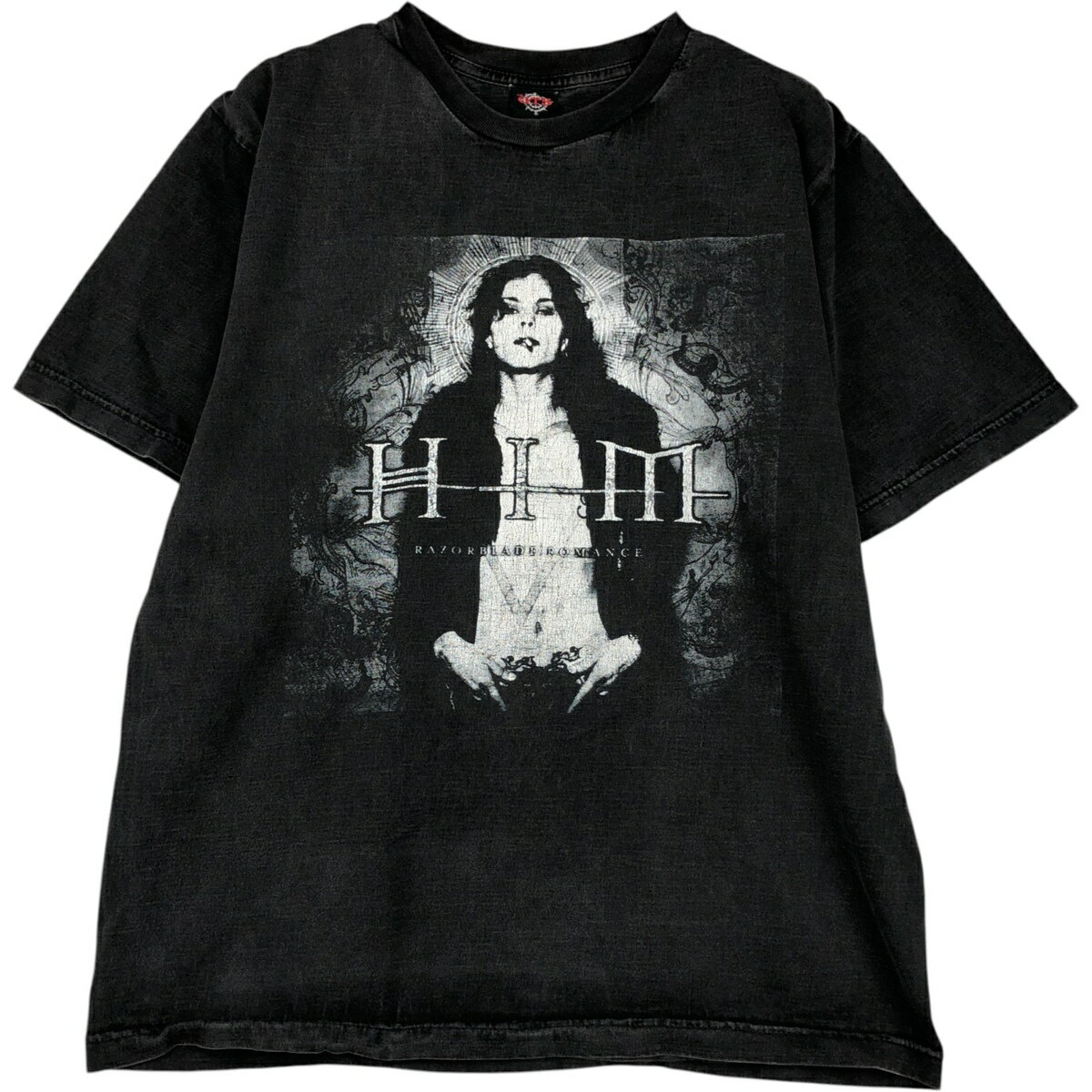 商品詳細 ブランド・THE GTS・ 特徴・クルーネック(丸首)・半袖・両面プリント・フェード・ モデル/形状・HIM ヒム・バンドTシャツ バンT・ 素材・不明・ 色・ブラック系 黒色・ 柄・プリント・ 生産国・不明・ 年代 サイズ・メン...