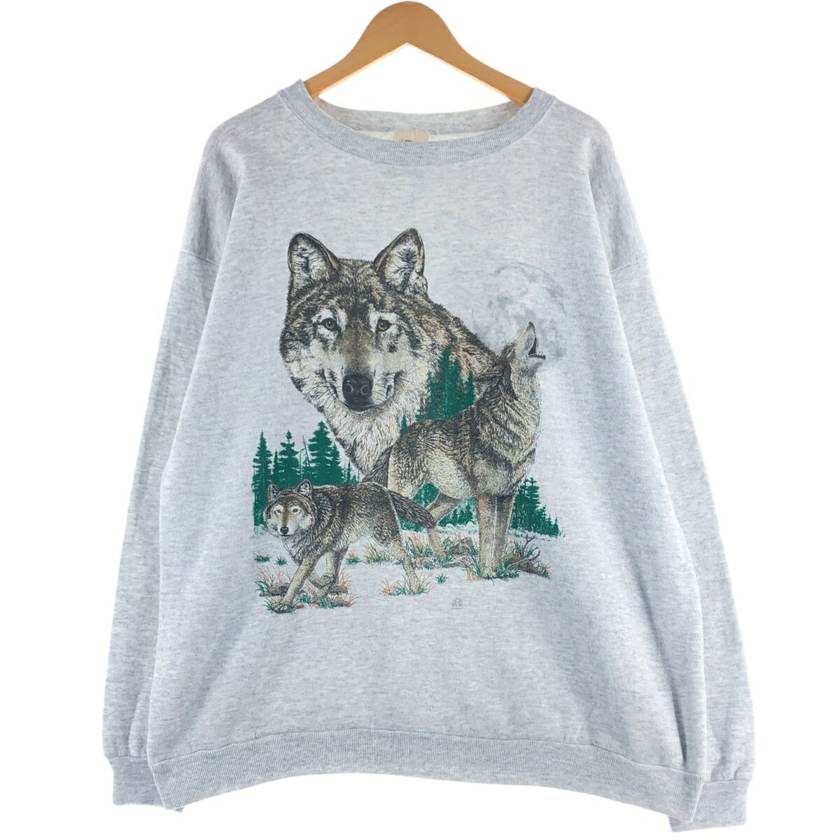 商品詳細 ブランド・COTTON GROVE・ 特徴・クルーネック(丸首)・ヴィンテージ・長袖・ モデル/形状・アニマル スウェットシャツ トレーナー・ 素材・コットン:60%・ポリエステル:40%・ 色・グレー系 灰色・ 柄・プリント・ ...