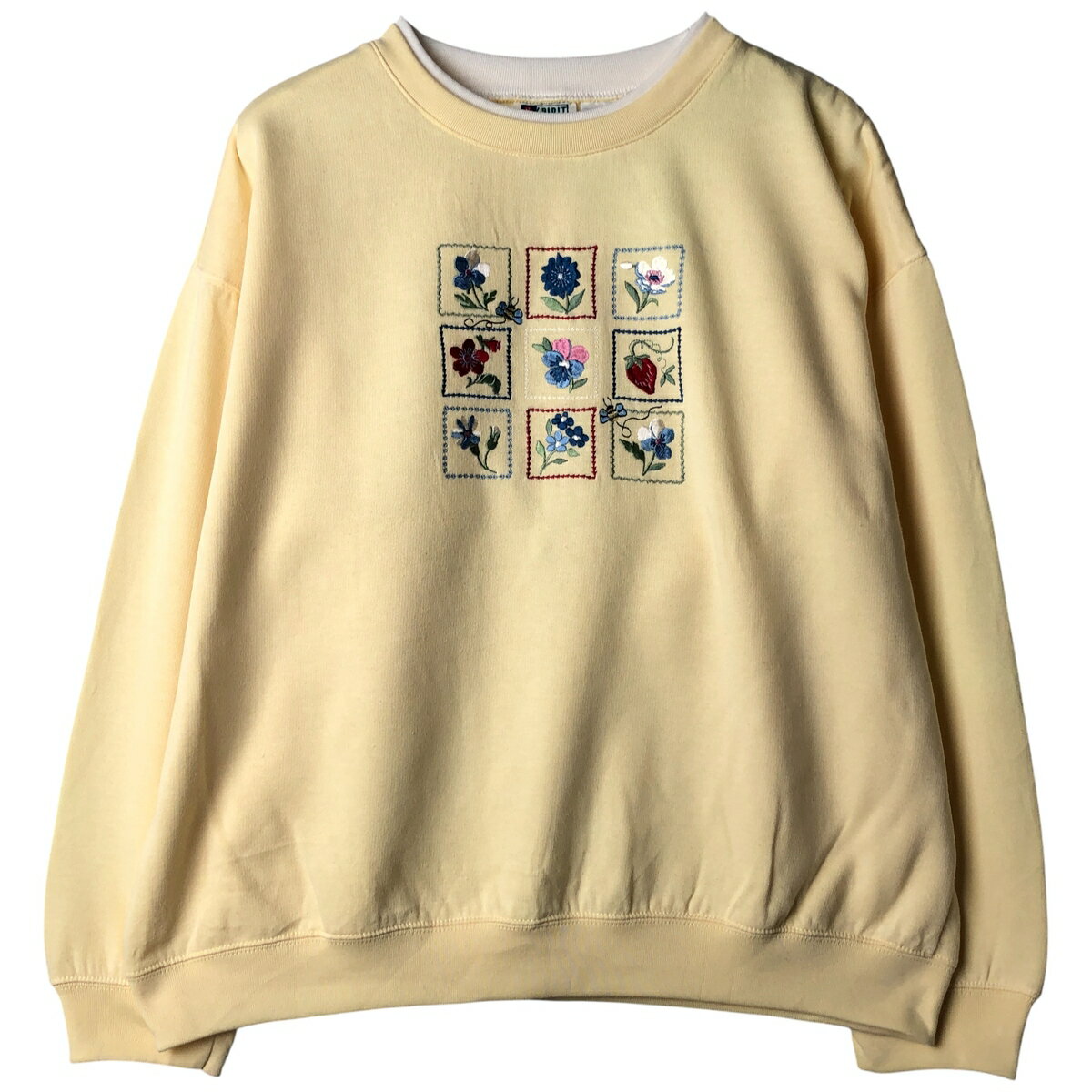 商品詳細 ブランド・BOLO SPIRIT・ 特徴・クルーネック(丸首)・長袖・レイヤードネック・ヴィンテージ・ モデル/形状・スウェットシャツ トレーナー・ 素材・ポリエステル:65%・コットン:35%・ 色・イエロー系 黄色・ 柄・刺繍...