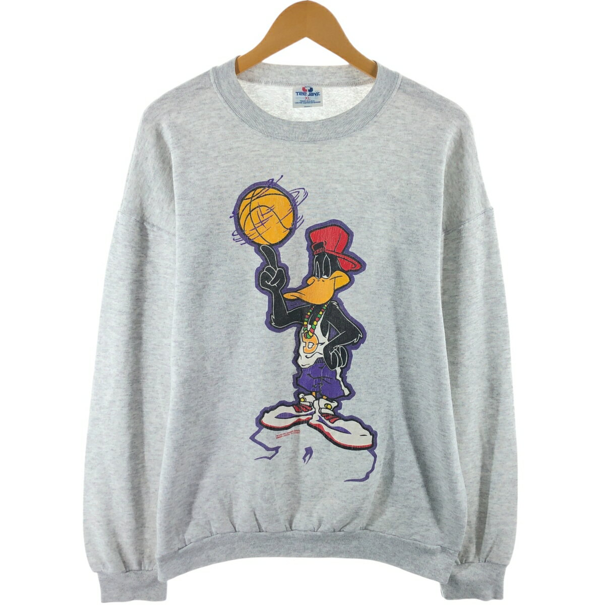 商品詳細 ブランド・Tee Jays・ 特徴・クルーネック(丸首)・長袖・ヴィンテージ・両面プリント・ モデル/形状・DAFFY DUCK ダフィーダック・キャラクタースウェットシャツ トレーナー・ 素材・ポリエステル:50%・コットン:5...
