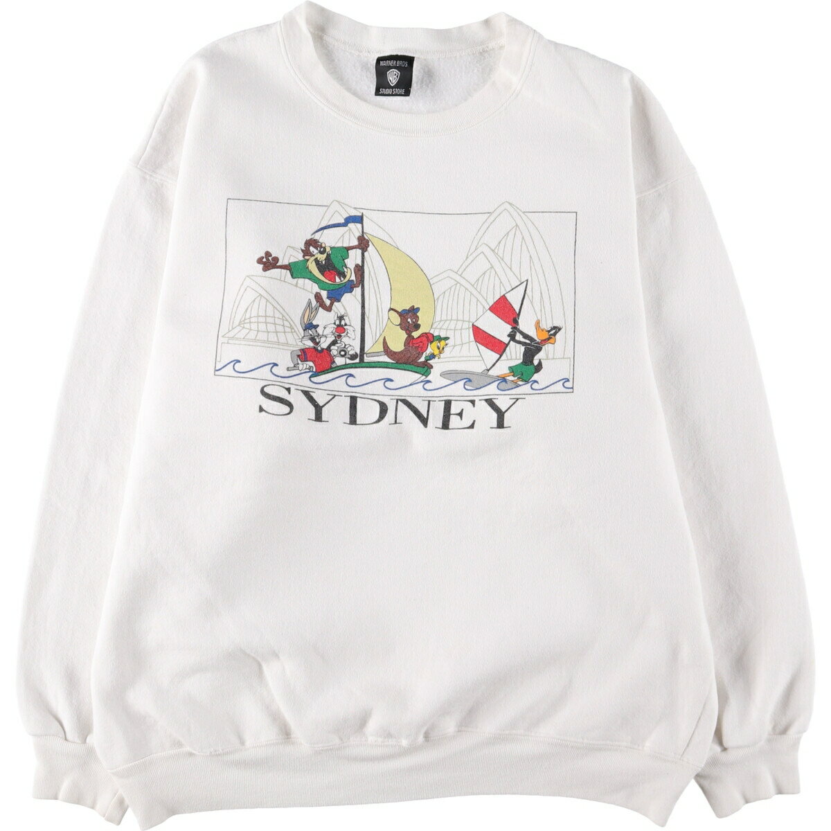 商品詳細 ブランド・WARNER BROS STUDIO STORE・ 特徴・クルーネック(丸首)・長袖・ヴィンテージ・ モデル/形状・LOONEY TUNES ルーニーテューンズ・キャラクタースウェットシャツ トレーナー・ 素材・コットン...