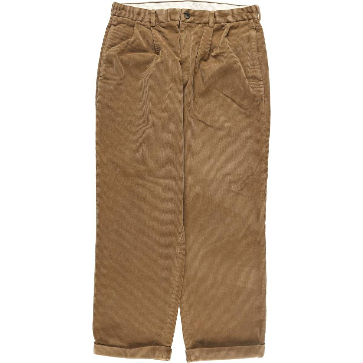 商品詳細 ブランド・Brooks Brothers・ブルックスブラザーズ・ 特徴・ジッパーフライ・ツータック・ワイドパンツ・ モデル/形状・346・コーデュロイパンツ・ 素材・コットン:100%・ 色・ベージュ系 ブラウン・ 柄・無地・ 生...
