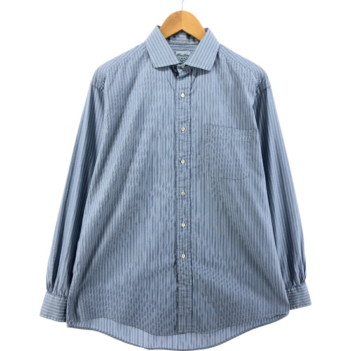 商品詳細 ブランド・Brooks Brothers・ブルックスブラザーズ・ 特徴・レギュラーカラー・長袖・襟芯入り・ モデル/形状・MAKERS・長袖 コットンストライプシャツ・ 素材・コットン:100%・ 色・ブルー系 青色・ 柄・ストラ...