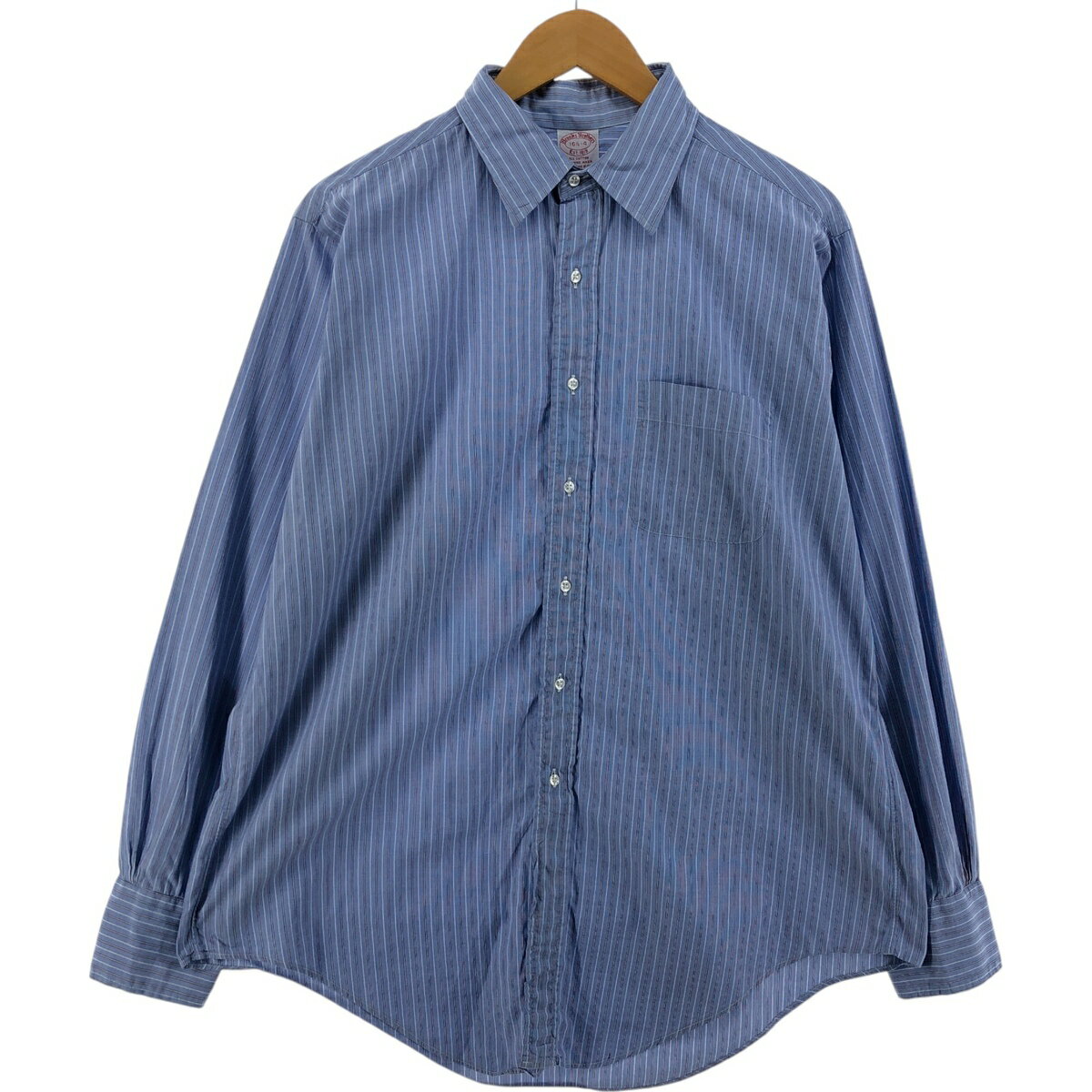 商品詳細 ブランド・Brooks Brothers・ブルックスブラザーズ・ 特徴・レギュラーカラー・長袖・ヴィンテージ・ モデル/形状・Est.1818・長袖 コットンストライプシャツ・ 素材・コットン:100%・ 色・ブルー系 青色・ 柄...