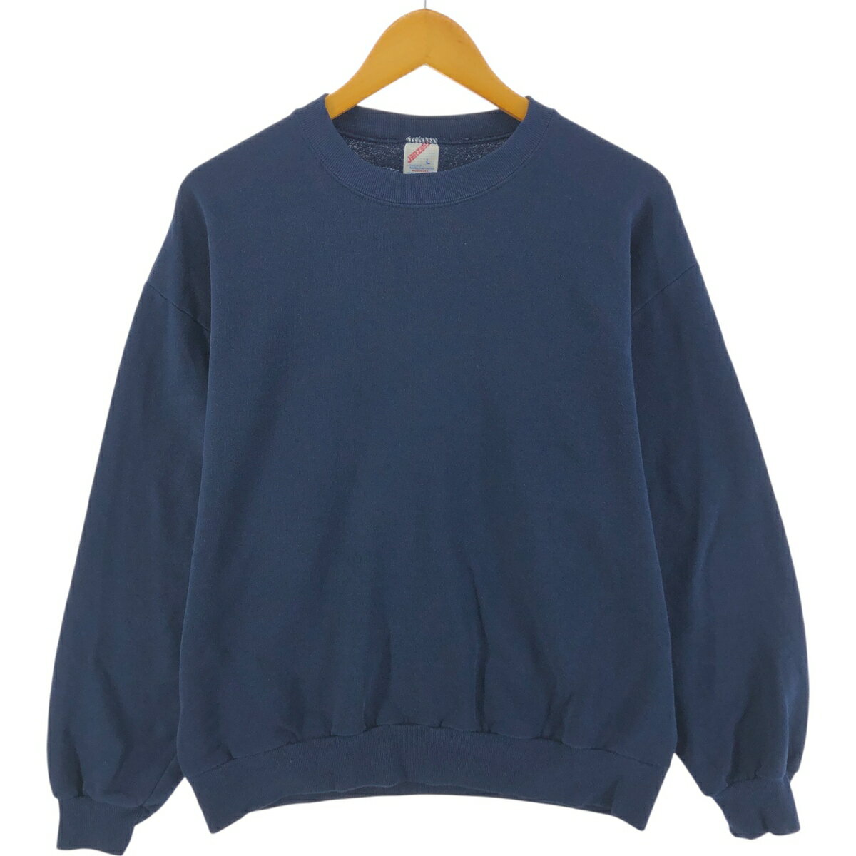 商品詳細 ブランド・Jerzees・ジャージーズ・ 特徴・クルーネック(丸首)・長袖・ヴィンテージ・ モデル/形状・無地 ブランクスウェットシャツ トレーナー・ 素材・コットン:50%・ポリエステル:50%・ 色・ネイビー系 紺色・ 柄・無...