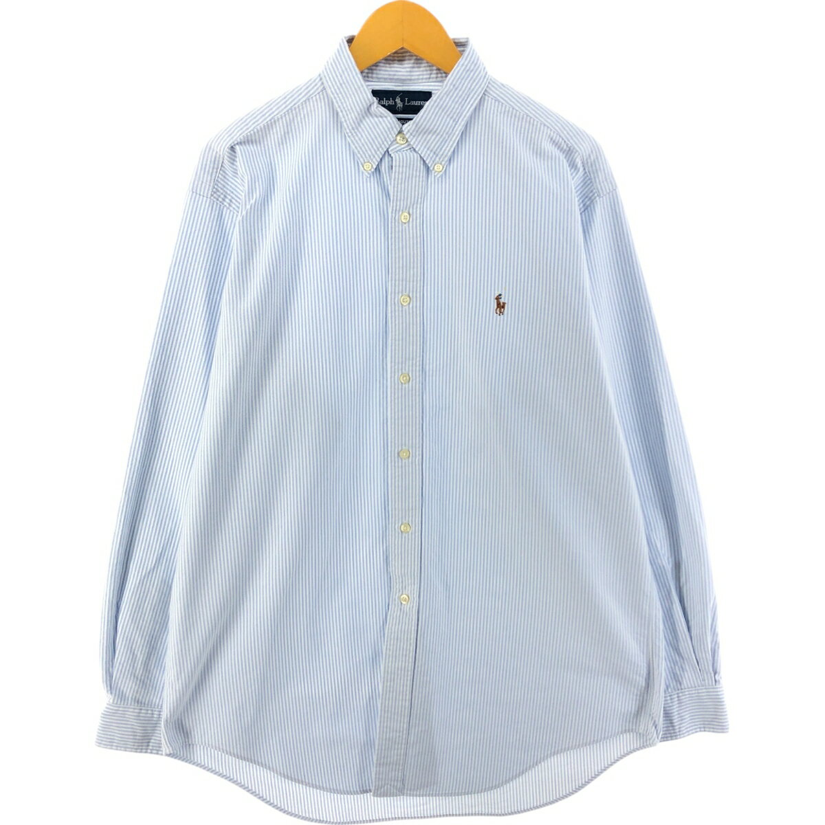 商品詳細 ブランド・Ralph Lauren・ラルフローレン・ 特徴・長袖・ボタンダウン・オックスフォード・ モデル/形状・YARMOUTH・長袖 ボタンダウンストライプシャツ・ 素材・コットン:100%・ 色・ネイビー系 紺色・ホワイト系...