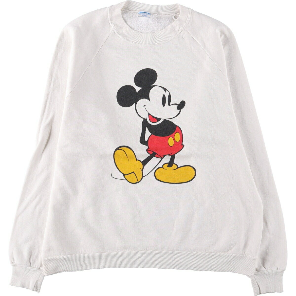 商品詳細 ブランド・DISNEY・ 特徴・クルーネック(丸首)・長袖・ヴィンテージ・ モデル/形状・MICKEY MOUSE ミッキーマウス・キャラクタースウェットシャツ トレーナー・ 素材・ポリエステル:50%・コットン:50%・ 色・ホ...