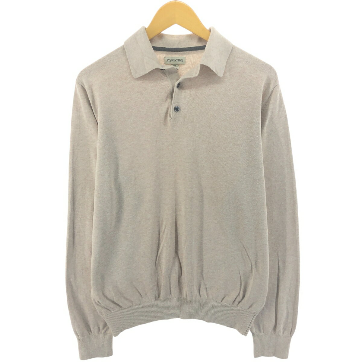 商品詳細 ブランド・ST.JOHN'S BAY・セントジョンズベイ・ 特徴・レギュラーカラー・長袖・ モデル/形状・ポロニットセーター・ 素材・コットン:100%・ 色・ベージュ系・ 柄・無地・ 生産国・中国製・ 年代 サイズ・レディースS...