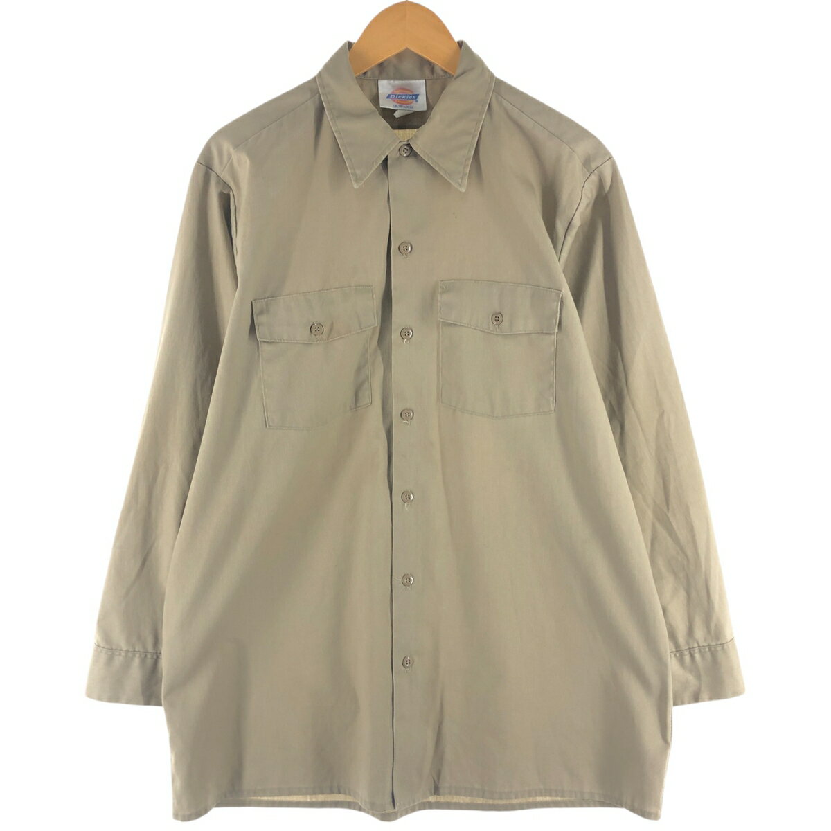 商品詳細 ブランド・Dickies・ディッキーズ・ 特徴・長袖・レギュラーカラー・ヴィンテージ・ モデル/形状・長袖 ワークシャツ・ 素材・ポリエステル:65%・コットン:35%・ 色・カーキ系 ベージュ・ 柄・無地・ 生産国・USA製・ ...
