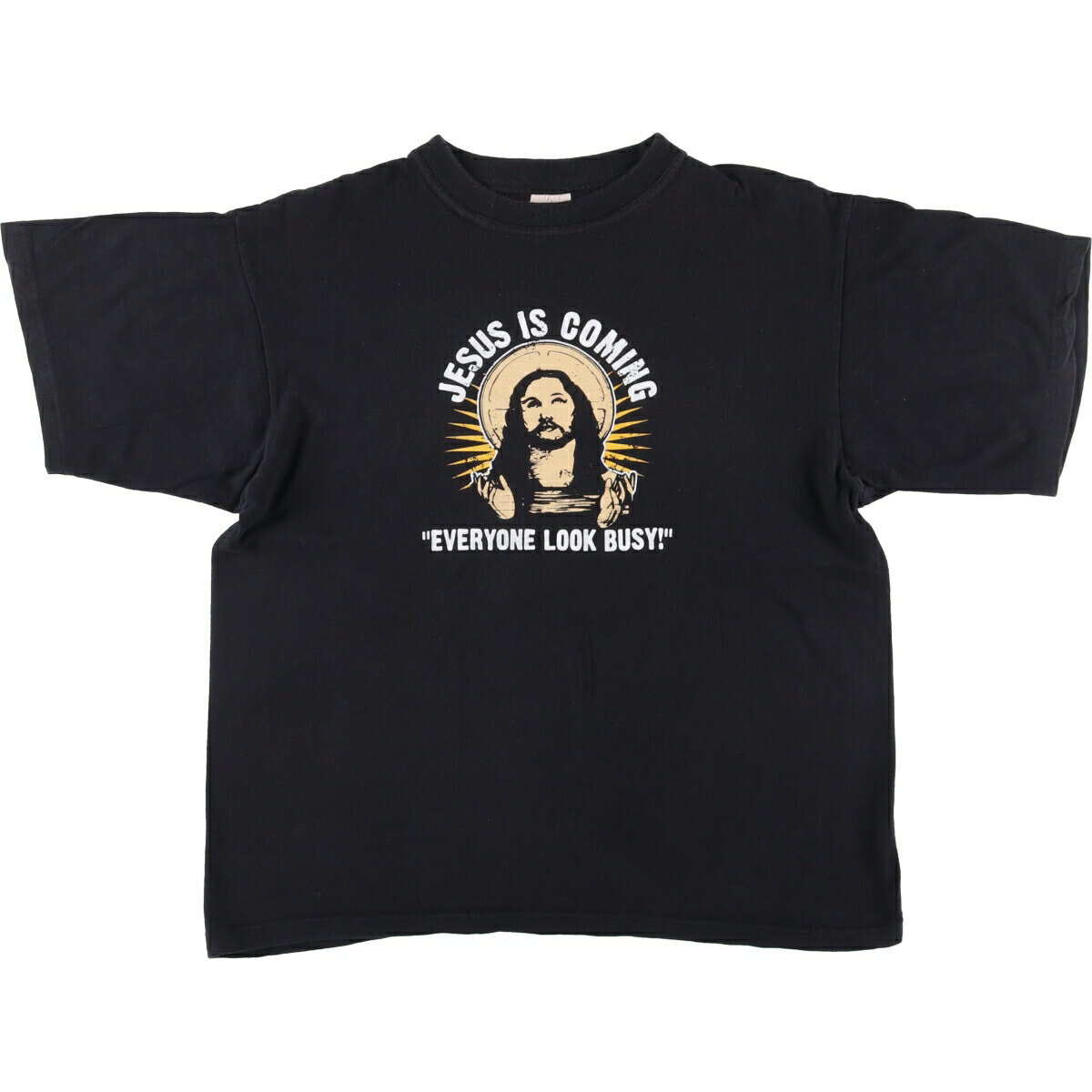 商品詳細 ブランド・GREAT SOUTHERN LAND CLOTHING CO.・ 特徴・クルーネック(丸首)・半袖・ モデル/形状・JESUS CHRIST イエスキリスト・プリントTシャツ・ 素材・コットン:100%・ 色・ブラック...