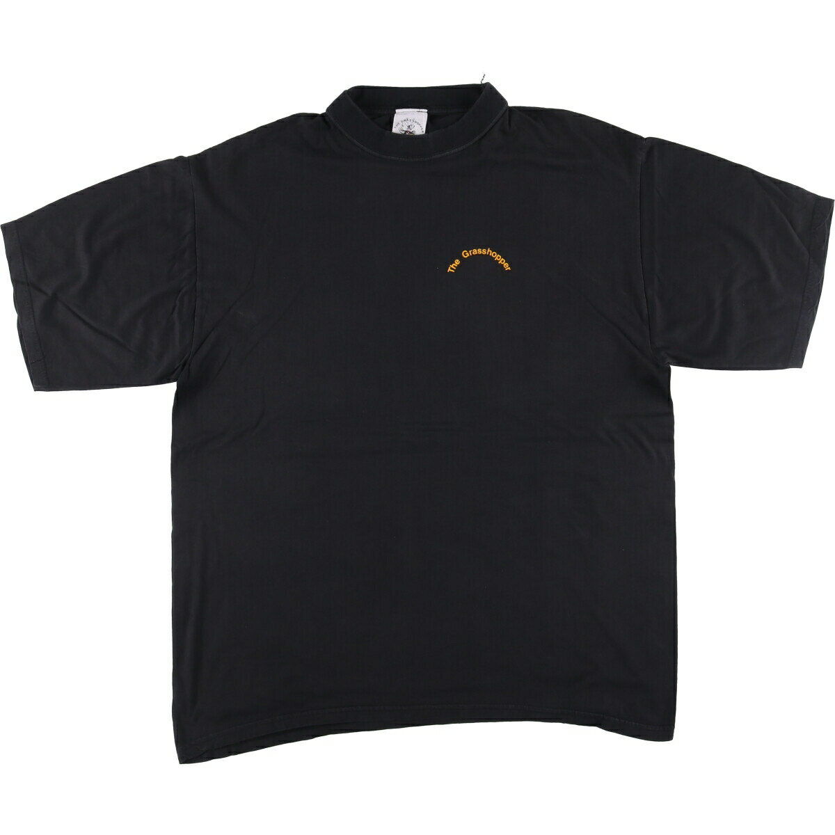 商品詳細 ブランド・THE GRASSHOPPER・ 特徴・クルーネック(丸首)・半袖・両面プリント・ モデル/形状・プリントTシャツ・ 素材・不明・ 色・ブラック系 黒色・ 柄・プリント・ 生産国・不明・ 年代 サイズ・メンズL・表記サイ...