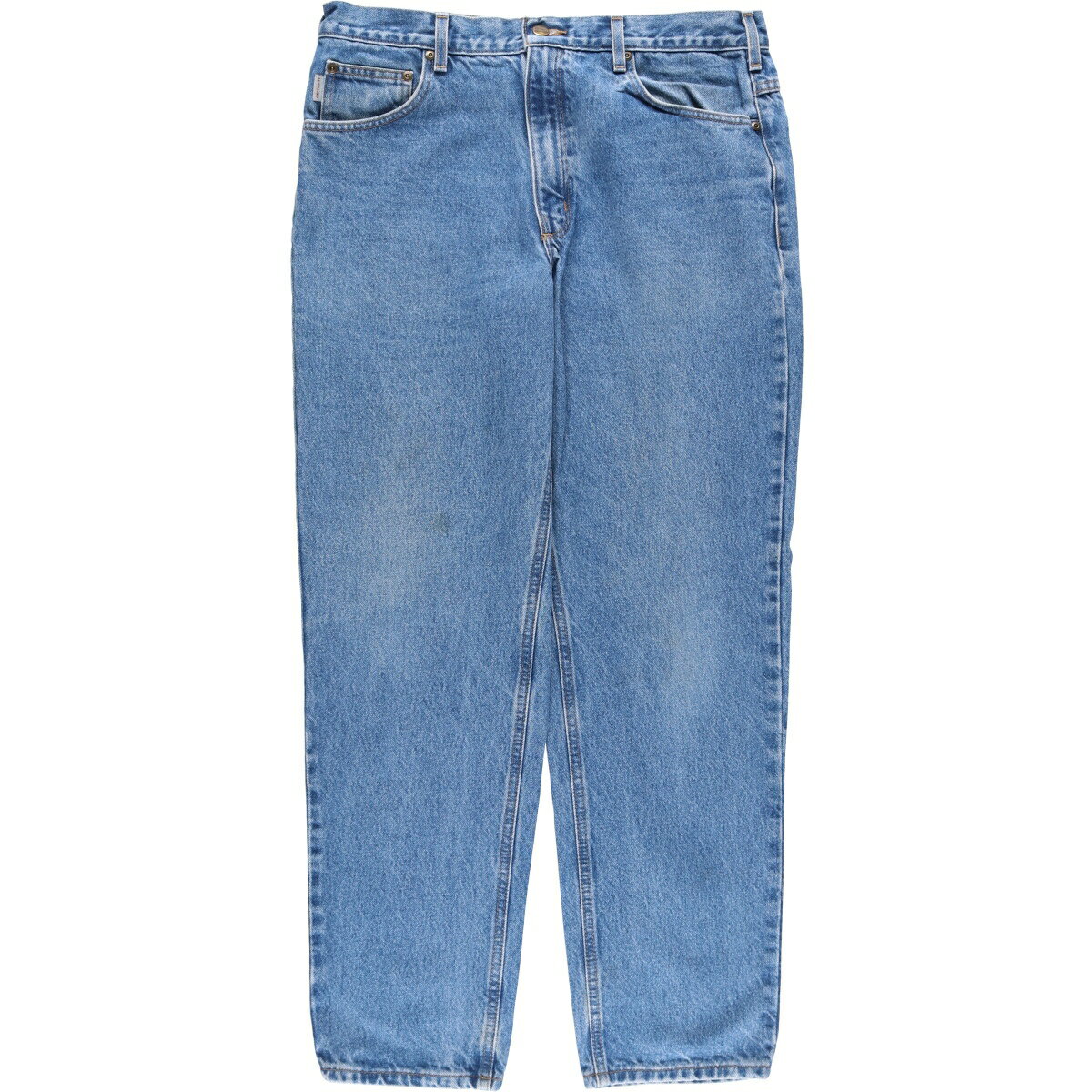 商品詳細 ブランド・Carhartt・カーハート・ 特徴・ジッパーフライ・ワイドパンツ・ モデル/形状・RELAXED FIT・テーパードデニムパンツ・ 素材・コットン:100%・ 色・ブルー系 青色・ 柄・ロゴパッチ・ 生産国・メキシコ製...